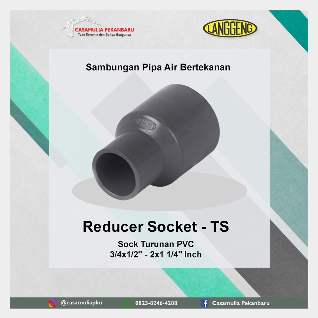 Jual Reducer Socket R 1 1/4 x 1" Vlok Sok Operan TS AW Fitting PVC ...