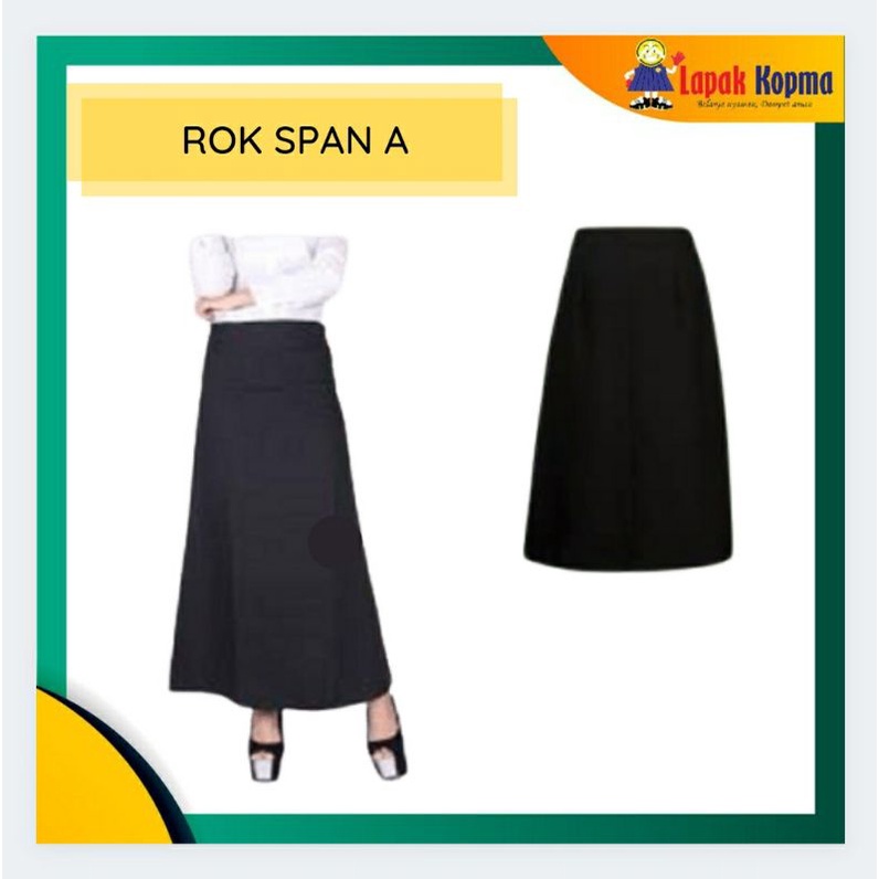 Jual Rok Span A Rok Hitam Rok Formal Bawahan Wanita Rok Kerja Rok Sekolah Rok Ospek Atribut ...