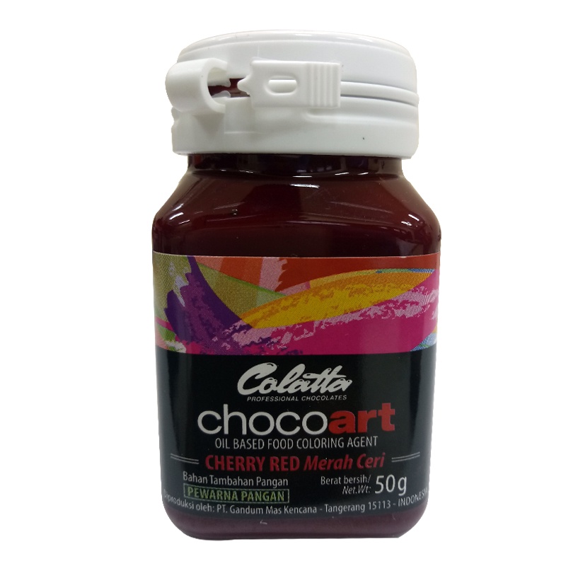 Jual COLATTA Choco Art Cherry Red 50 gram Pewarna Makanan | Shopee ...