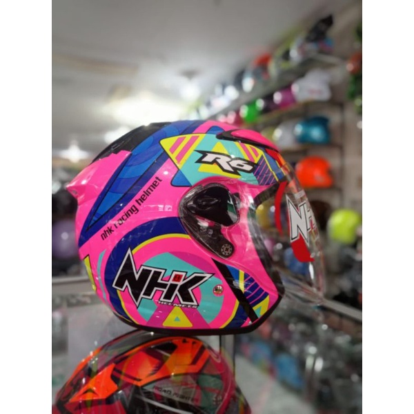 Jual HELM NHK R6 PINK STABILO ORIGINAL | Shopee Indonesia
