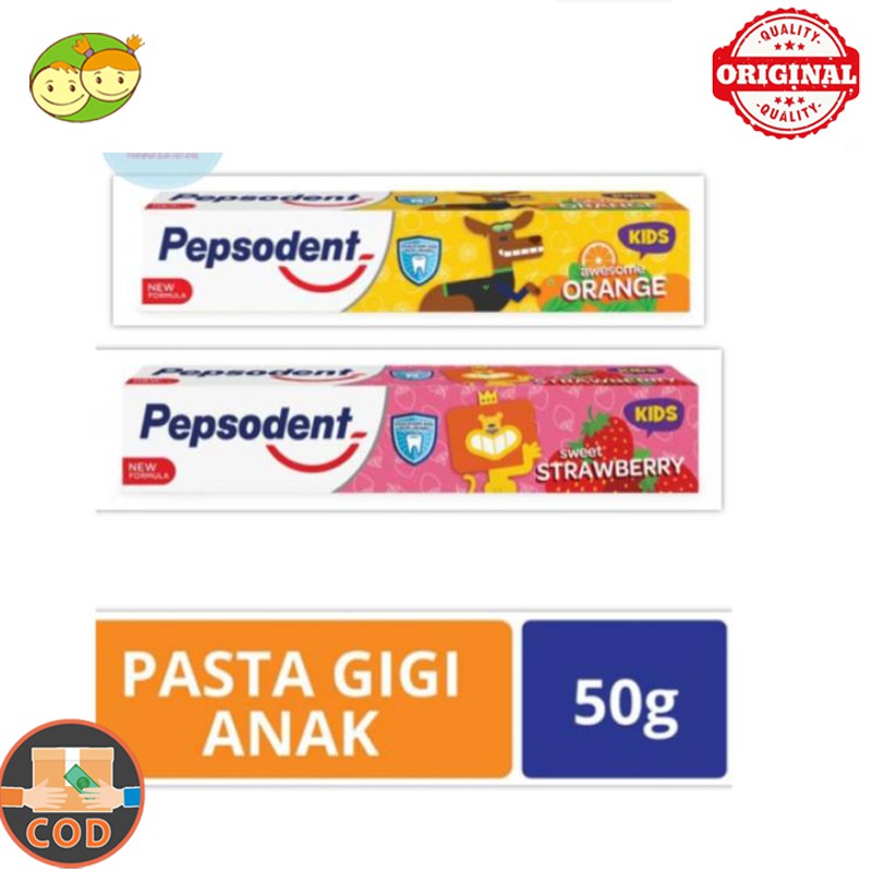 Jual Pepsodent Kids / Odol Pasta Gigi Anak 2 sd 6 Tahun Aman Tertelan ...