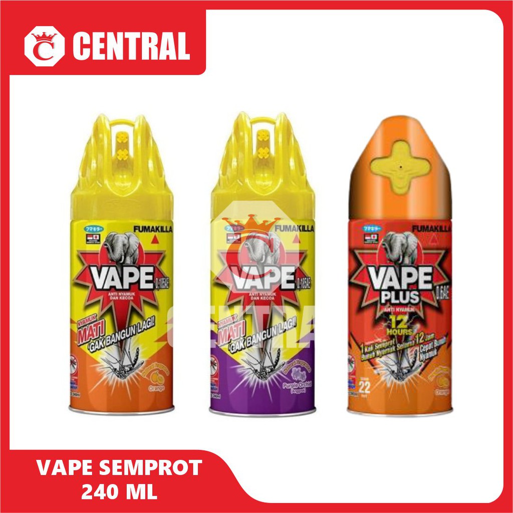 Jual VAPE OBAT NYAMUK SEMPROT 240ml /Centralbandung | Shopee Indonesia