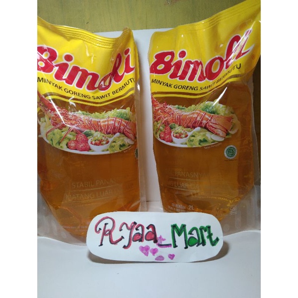 Jual BIMOLI Minyak goreng refil 2 liter | Shopee Indonesia