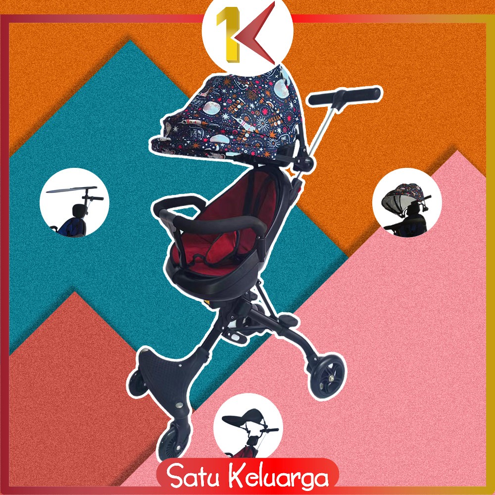 Jual SK-C540 Stroller Lipat Travelling Perlengkapan Bayi Micro Trike ...