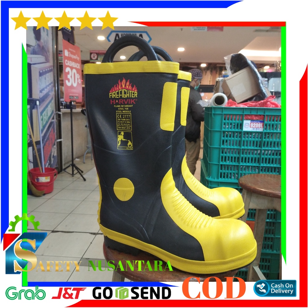 Jual Sepatu Boot Pemadam Kebakaran - Sepatu Harvik Pemadam Kebakaran ...