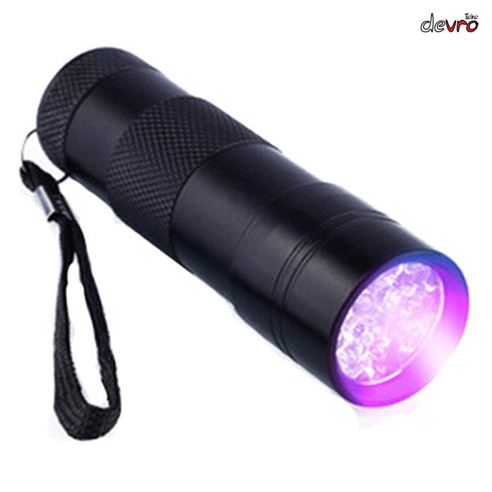 Senter LED Mini Ultraviolet UV 400nm - TaffLED UV-395 - 9 LED | Shopee Indonesia
