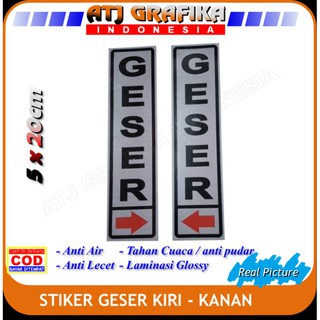 Jual Stiker geser kiri kanan pintu sticker arah pintu rumah toko kantor ...