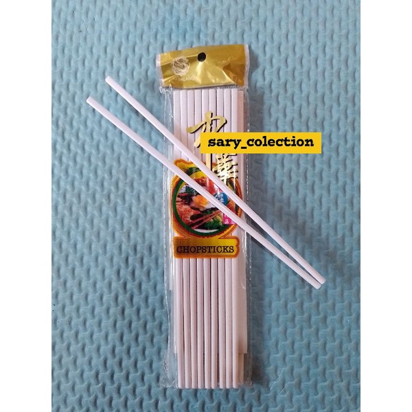 Jual Sumpit Melamine Warna Putih (1 pasang/2 pcs) | Shopee Indonesia
