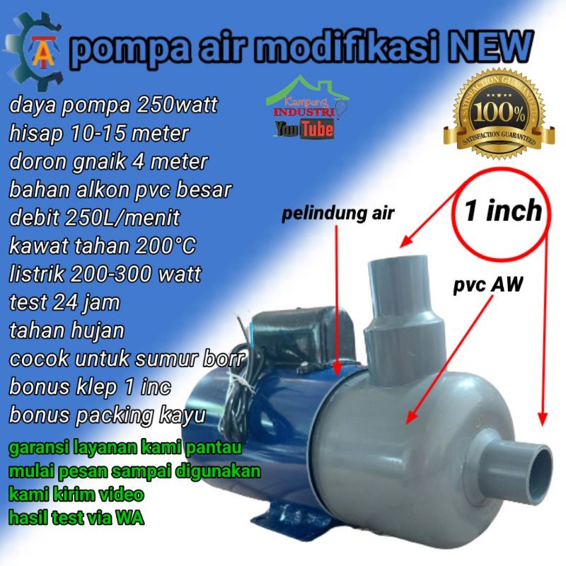 Jual pompa air modifikasi 1 inch new spesial | Shopee Indonesia