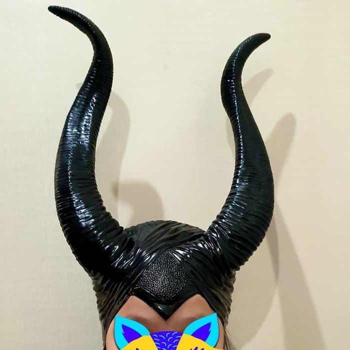 Jual Tanduk Maleficent Movie Topi Hitam Kostum Hantu Devil Hitam 071 ...