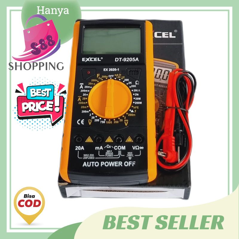 Jual MULTITESTER MULTIMETER AVOMETER TESTER DIGITAL | Shopee Indonesia