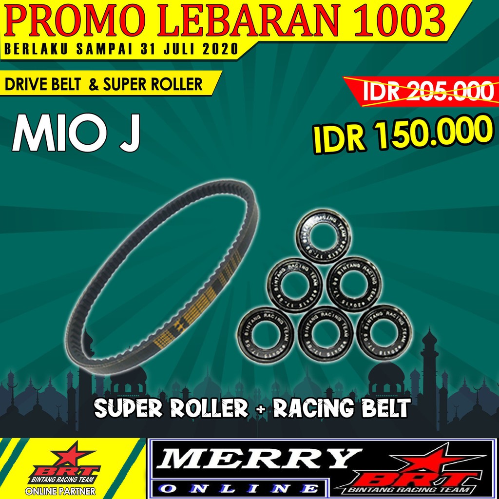 Jual Super Roller & Vanbelt V Belt BRT Yamaha Mio J / Soul GT / Fino fi ... Jual Super Roller & Vanbelt V Belt BRT Yamaha Mio J / Soul GT / Fino fi ...