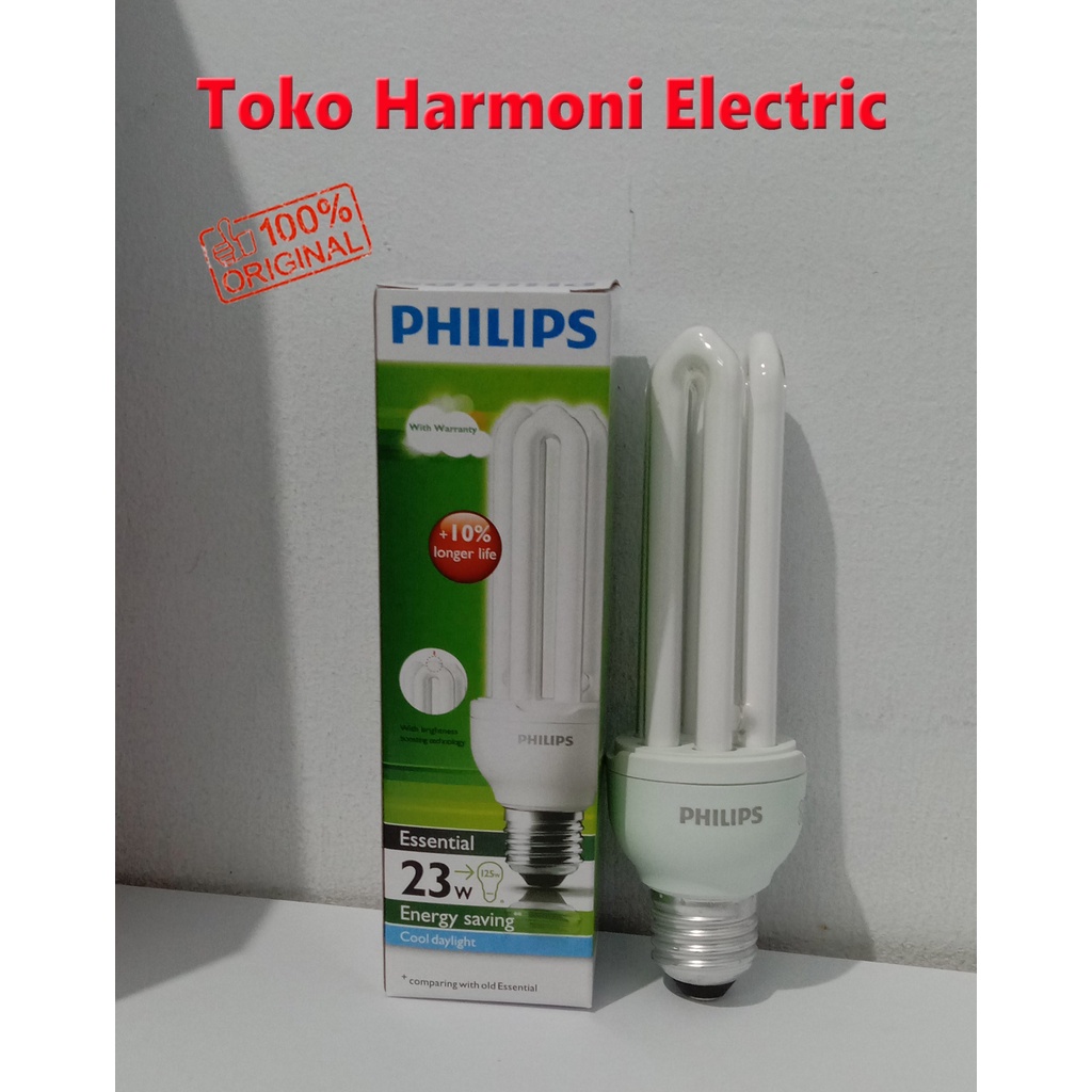 Jual LAMPU PHILIPS ESSENTIAL 23W PUTIH (23WATT 23 W 23 WATT) | Shopee ...