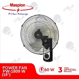 Jual KIPAS ANGIN WALL FAN MASPION PW 1809 18 INCH KIPAS ANGIN DINDING ...