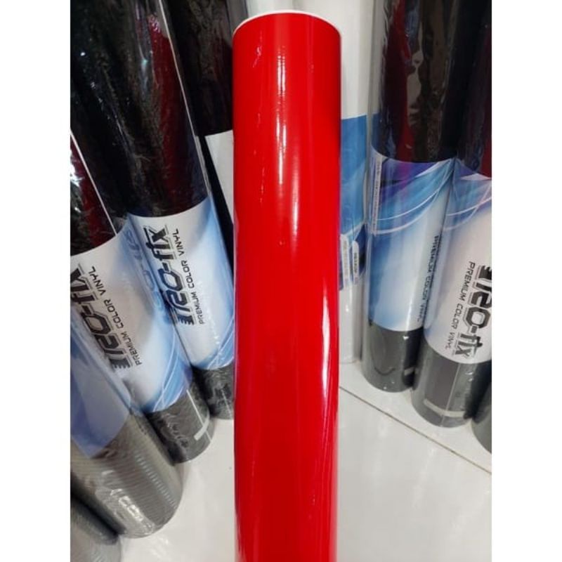 Jual skotlet glosy Profix warna merah putih sticker merah sticker putih ...
