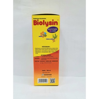 Jual Biolysin Syrup 100 ml | Shopee Indonesia