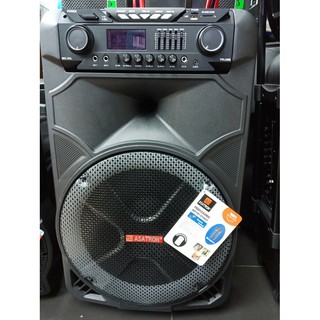 Jual speaker portable bluetooth asatron 15 inch 2 mic wireless ...