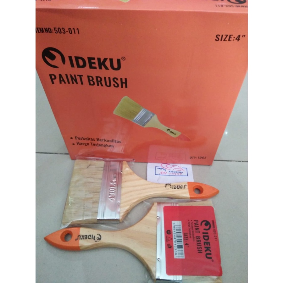 Jual IDEKU KUAS CAT 4" / KUAS CAT IDEKU 4 INCH | Shopee Indonesia