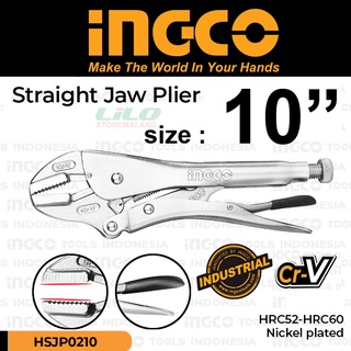 Jual Tang Locking Plier Buaya Jepit 10 " Inch Ingco HSJP0210 L352 ...
