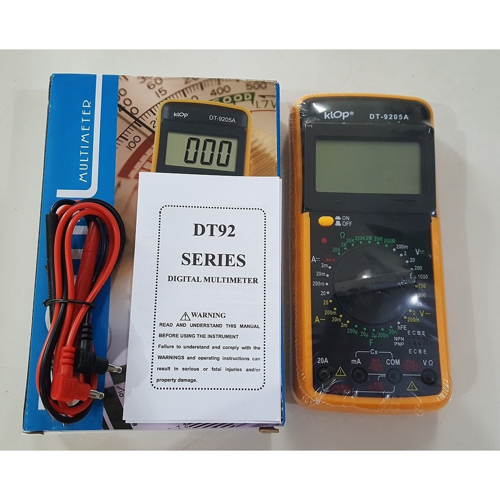 Jual Multimeter Multitester Avometer Digital Merk Klop Ukuran Jumbo ...
