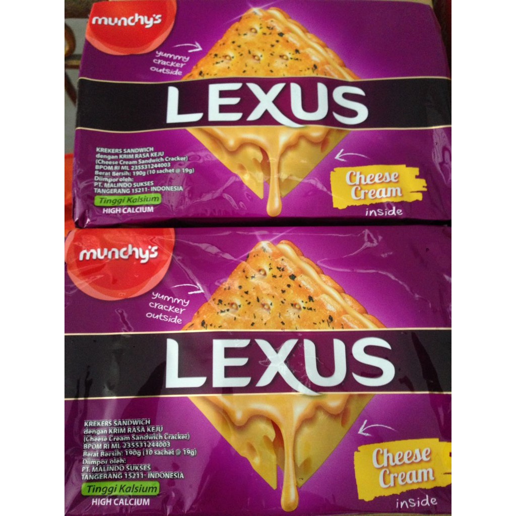 Munchys Lexus Cheese Cream Chocolate Peanut Butter Vegetable Sandwich ...