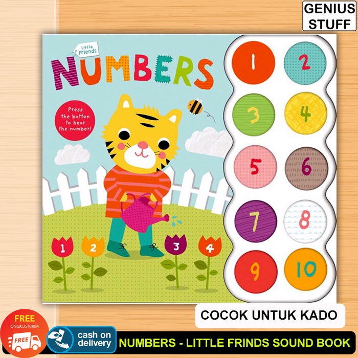 Jual GENIUSSTUFF BUKU ANAK BUKU ANGKA NUMBERS - Little Friends Sound ...