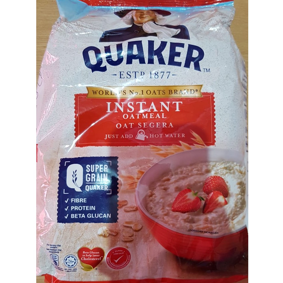 Jual QUAKER INSTANT OATMEAL 1200G / 1,2KG PRODUK MALAYSIA | Shopee ...