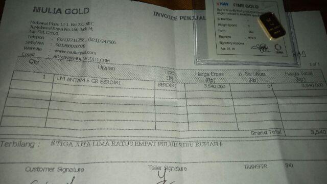 Logam Mulia Antam 5 Gr Sertifikat Antam Potrait Model Lama | Shopee ...