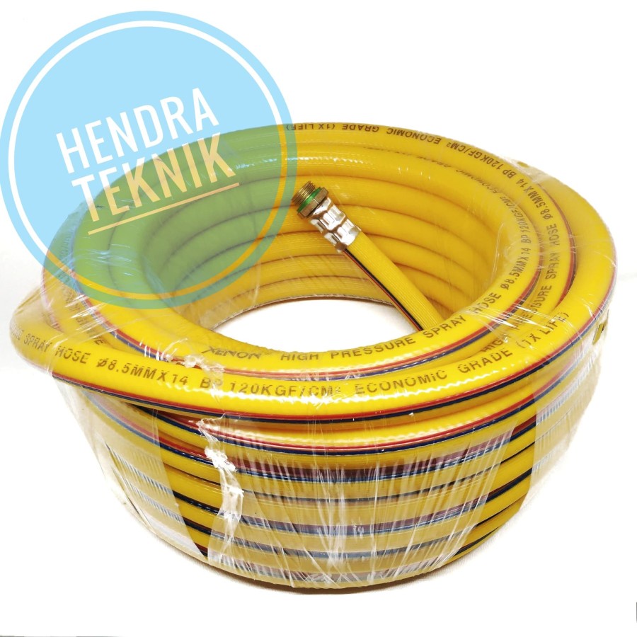 Jual SELANG KOMPRESOR 10M SELANG ANGIN COMPRESSOR HOSE KUNING 120 PSI ...