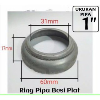 Jual RING PIPA/TAPAK PIPA/RING CEMBUNG 1" | Shopee Indonesia