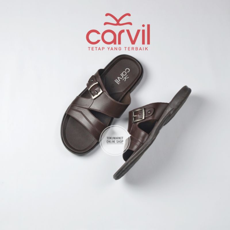 Jual Sandal Pria Carvil Original Terbaru Ori 100% Sendal Pria Kekinian ...