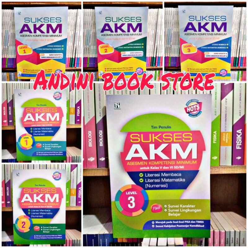 Jual BUKU SUKSES AKM LEVEL 1,2,dan 3 UNTUK SD/MI KELAS I-6 penerbit ... Jual BUKU SUKSES AKM LEVEL 1,2,dan 3 UNTUK SD/MI KELAS I-6 penerbit ...