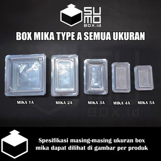 Jual Plastik mika kue ukuran 5A isi 100pcs / mika kotak makanan / box ...