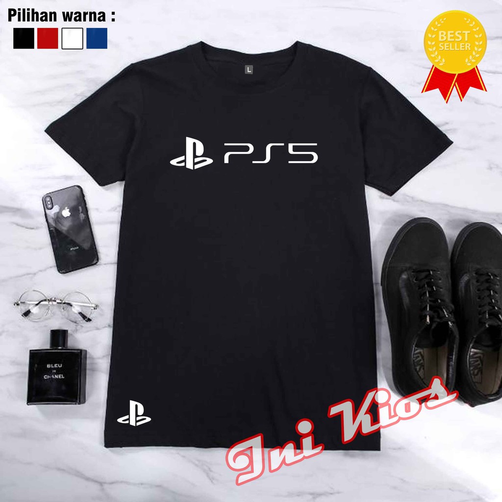 Jual KEREN!!! Baju Kaos PS5 PS 5 PLAYSTATION 5 keren pria wanita ...