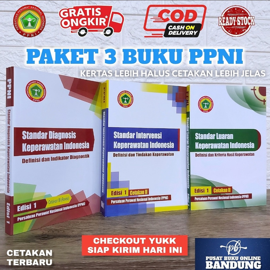 Jual PAKET 3 BUKU KEPERAWATAN PPNI BUKU SDKI SLKI SIKI KEPERAWATAN SDKI SLKI SIKI ASUHAN ...
