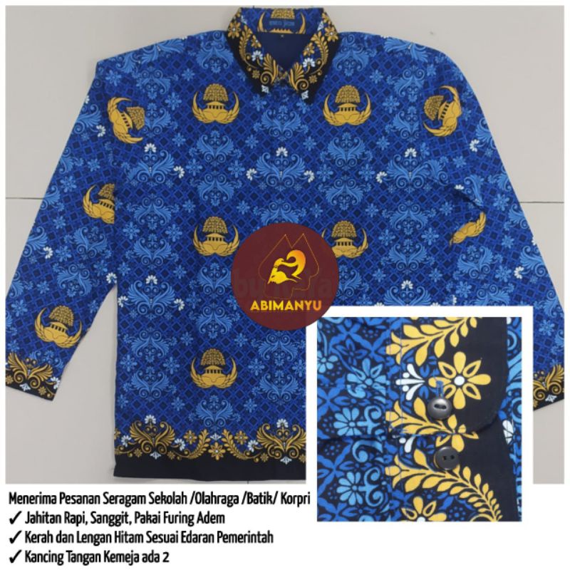 Jual SERAGAM KORPRI TERBARU BAJU KORPRI 2022 KERAH HITAM KRAH TUMPAL HITAM KORPRI ORIGINAL ...