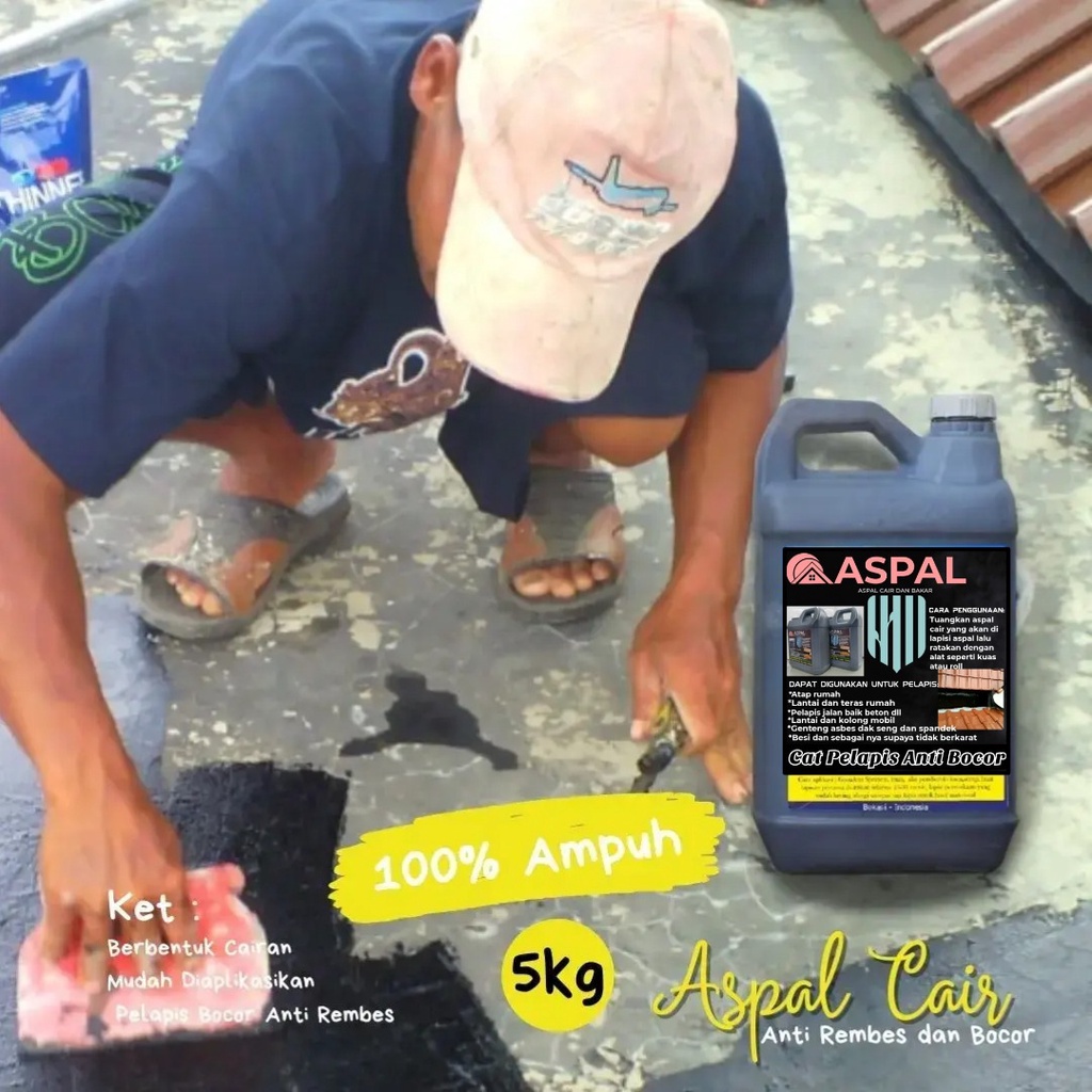 Jual Lem Cair Anti Bocor Aspal Cair Untuk Dak Beton genteng Talang Air ...