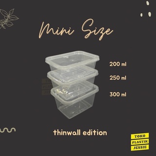 Jual thinwall rect / persegi panjang MINI 200 ml KLIR isi 25 pcs | Shopee Indonesia