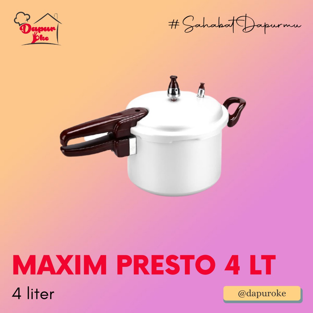 Jual Maxim Presto 4 Lt / Pressure Cooker | Shopee Indonesia