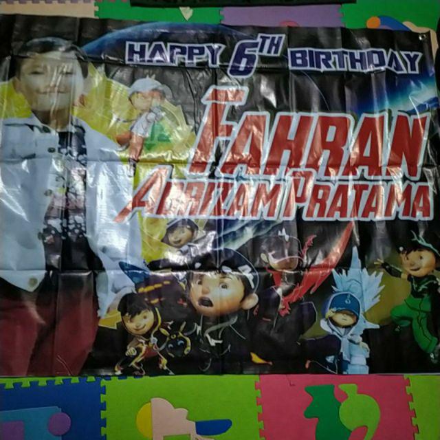 Spanduk / Banner / Backdrop Ulang Tahun Custom Tema Transformer ...