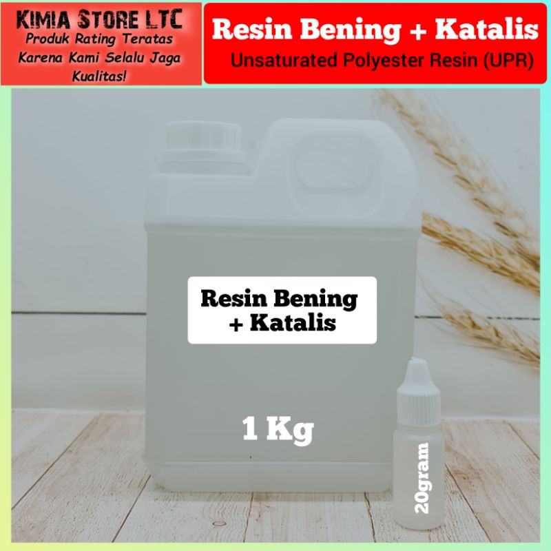 Jual Resin Super Bening 1 KG + Katalis 20 gram | Shopee Indonesia