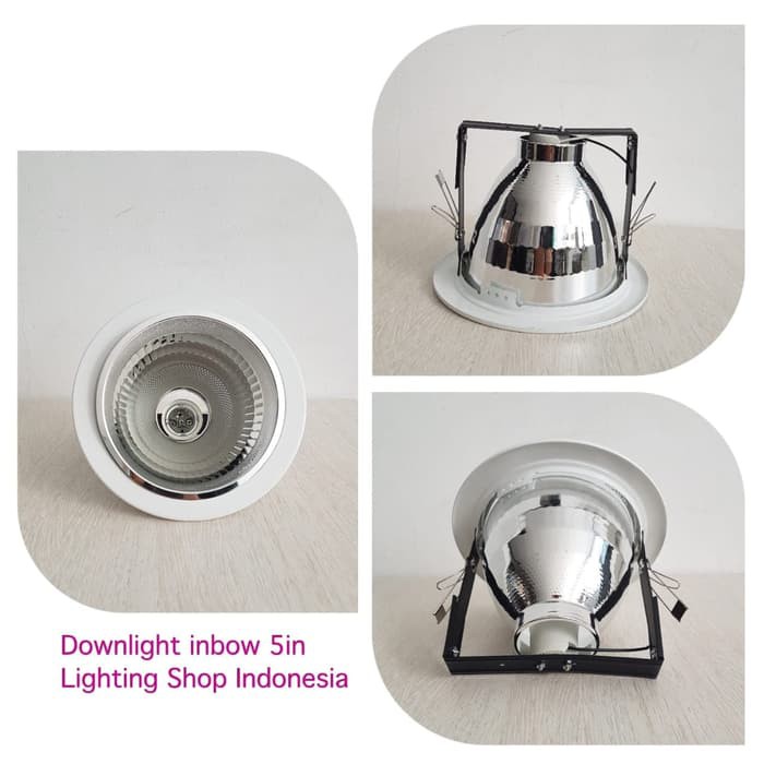 Lampu downlight inbow bulat 5in 5.5in kosongan tanpa lampu 5 inch ...
