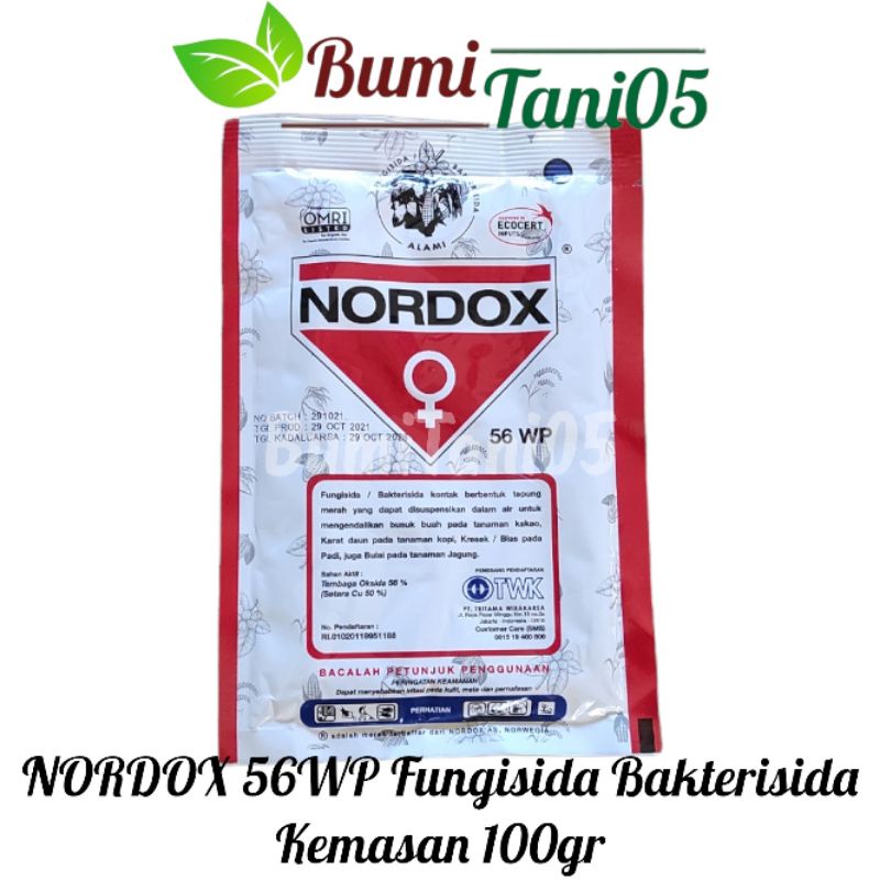 Jual NORDOX 56WP Fungisida Bakterisida Kemasan 100gr | Shopee Indonesia