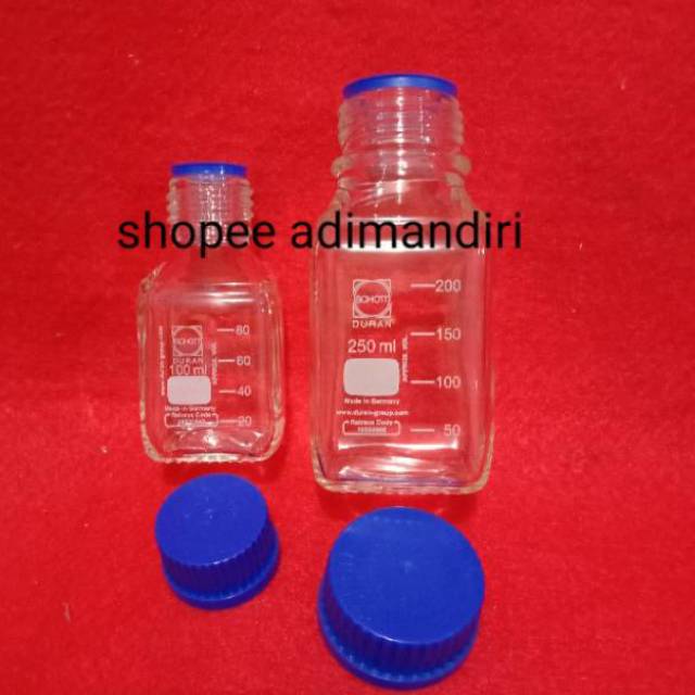 Jual DURAN Botol Square 100ml,250ml/BOTOL Square Duran Indonesia|Shopee ...