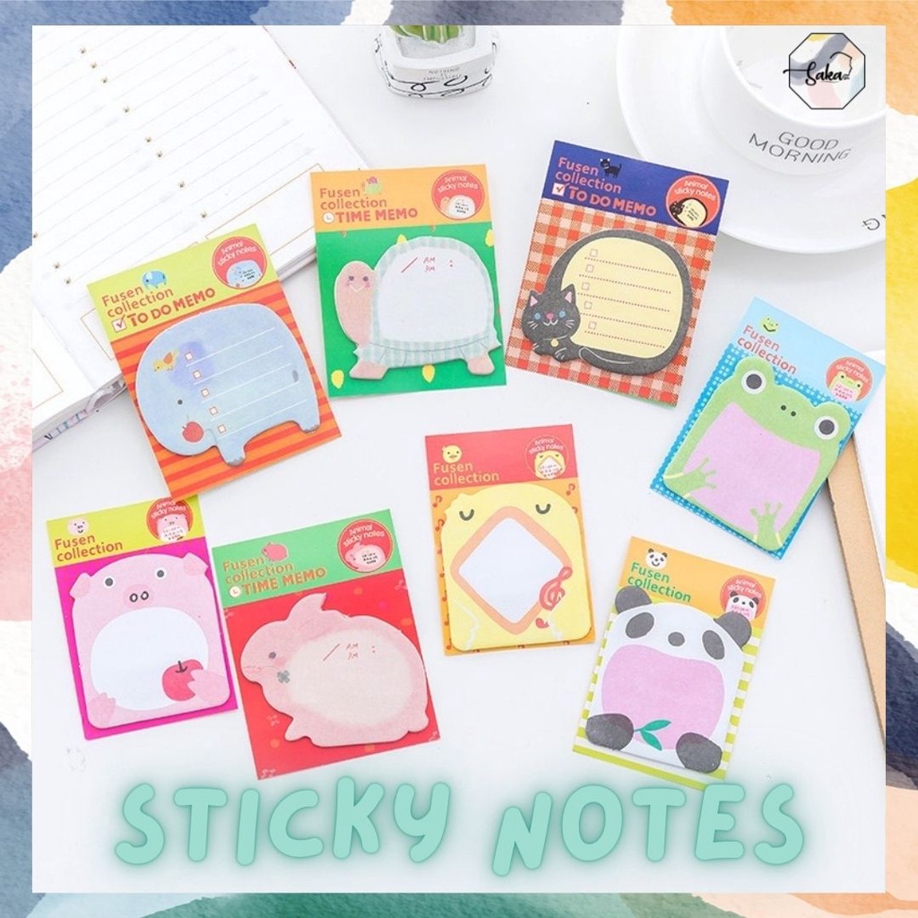 Jual STICKY NOTE MOTIF HEWAN / TEMPELAN KERTAS CATATAN MEMO | Shopee ...