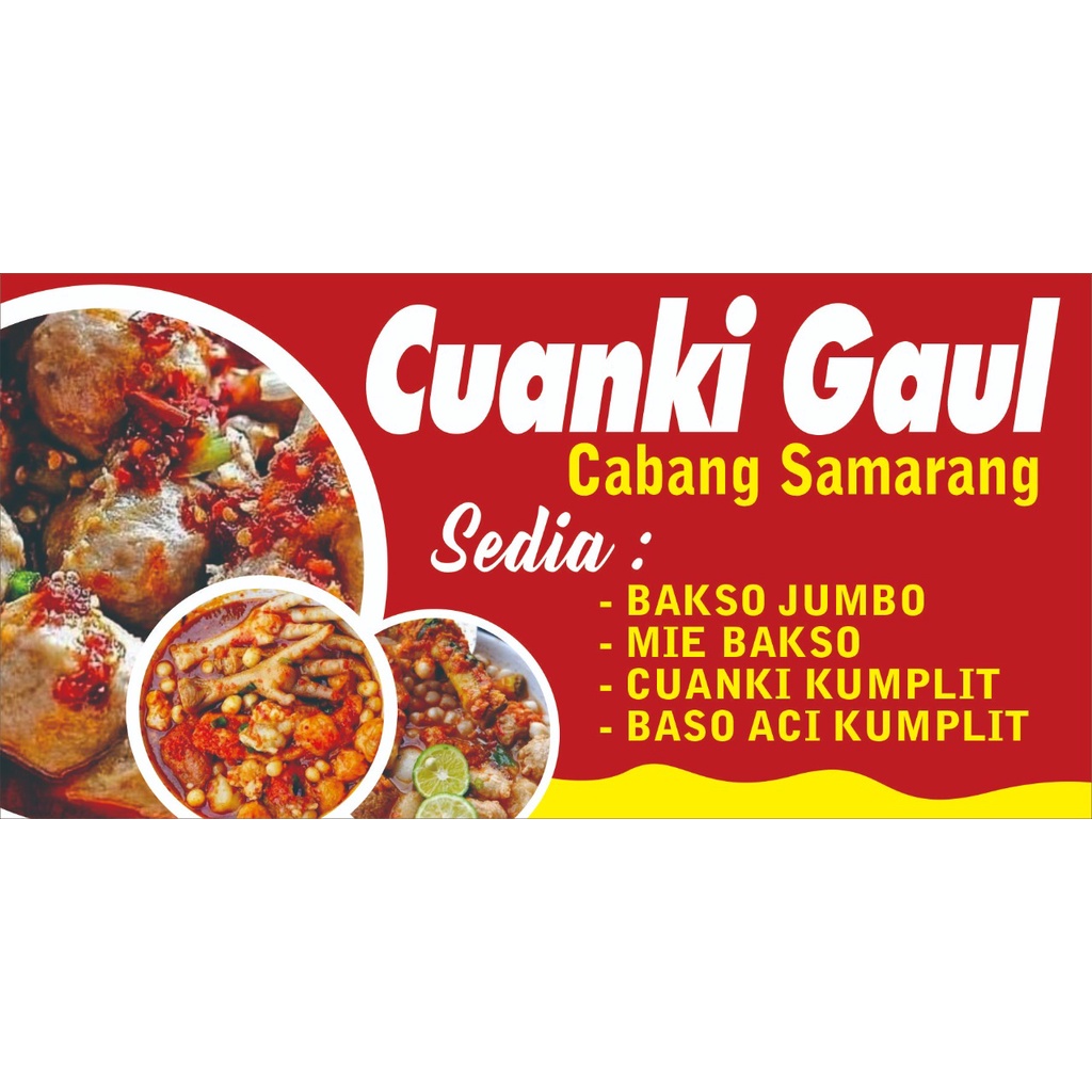 Jual Banner Cuanki Gaul, Bisa Request desain | Shopee Indonesia