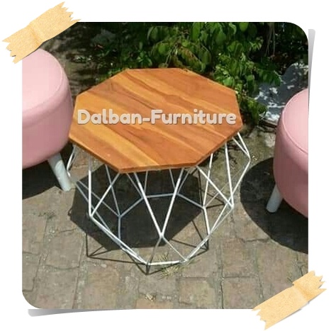 Jual Meja Tamu Minimalis / Meja Hexagon Hexagonal Morif Marmer Marble ...