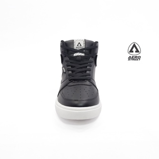 Jual Aerostreet 37-44 Hoops High Putih Hitam Hitam - Sepatu Sneaker ...