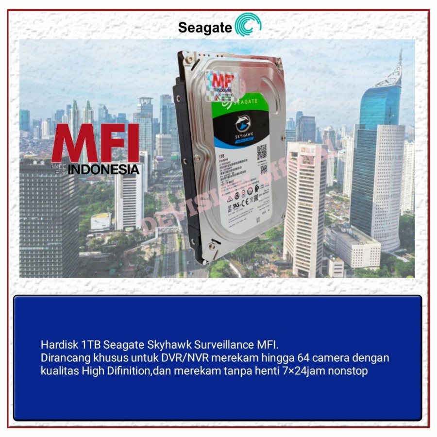 Jual HDD 1TB MFI Hardisk Internal Seagate Skyhawk / Garansi Resmi ... Jual HDD 1TB MFI Hardisk Internal Seagate Skyhawk / Garansi Resmi ...