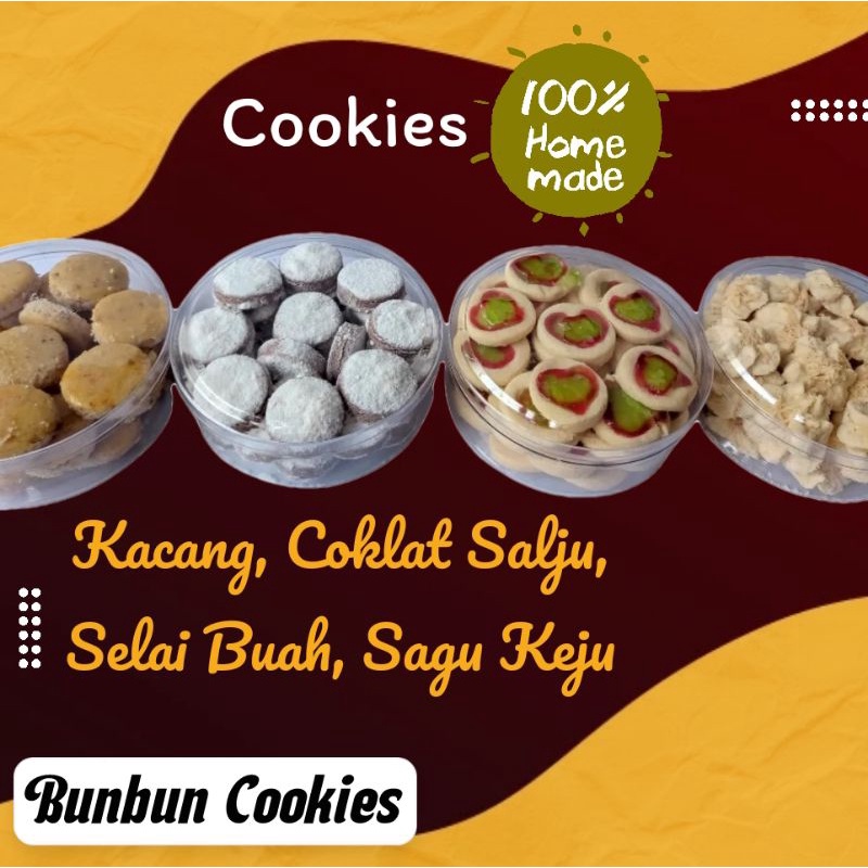 Jual Cookies Kue Kering Home Made 250gram | Kue kering aneka macam varian/kue kacang/kue coklat ...